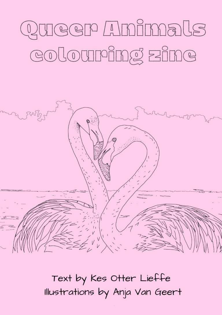 Queer Animals Colouring Zine - supporting Solidarity Apothecary
